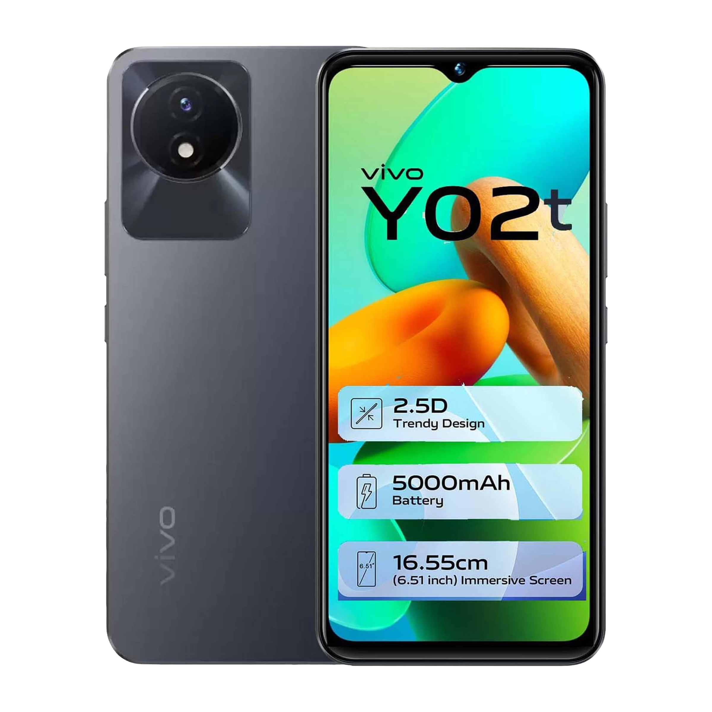 Buy vivo Y02T (4GB RAM, 64GB, Cosmic Grey) Online - Croma